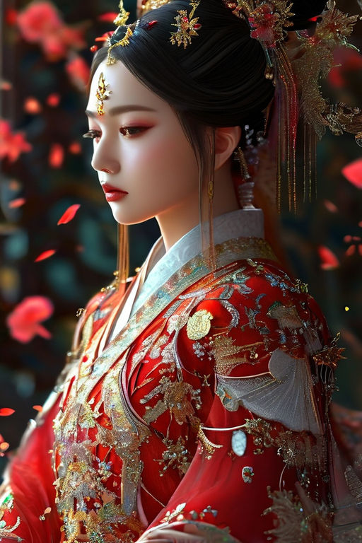 Traditional Chinese bride by Frea - Playground