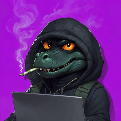 Highly detailed Discord pfp of anthropomorphic crocodile cha... by ...