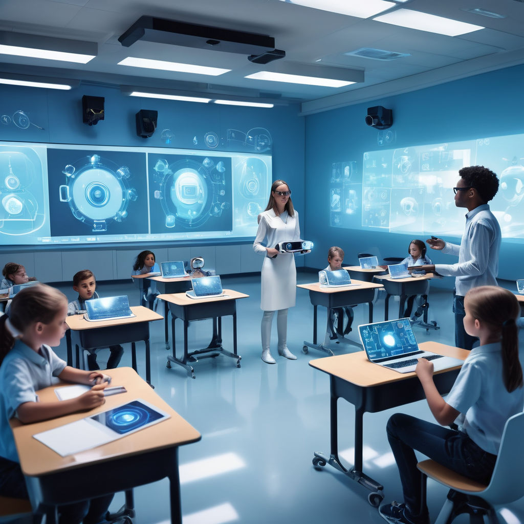 A scene in a classroom of the future by jorge moises molina dominguez ...