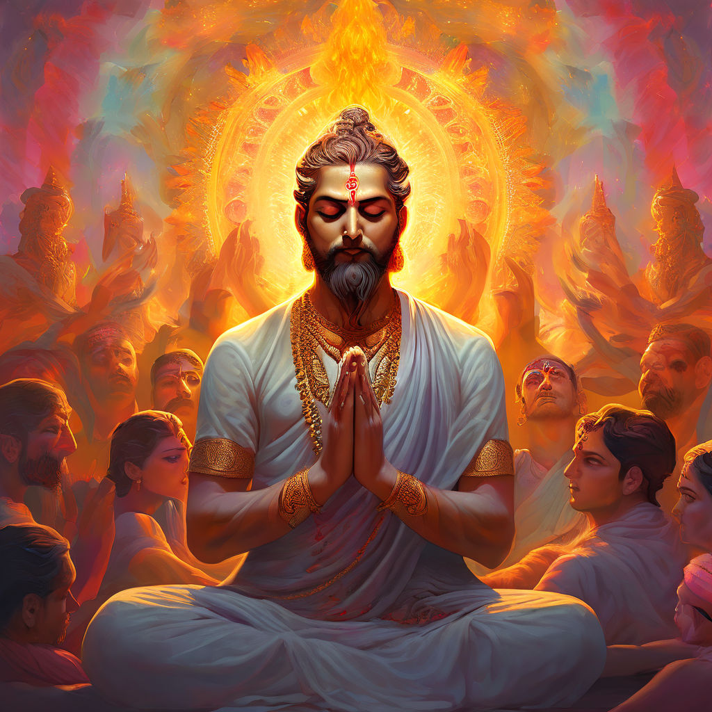 Illustration of a non-human god by Christian Hild - Playground