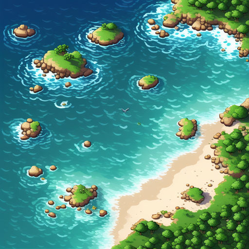 Pixel art with each pixel being 3x3 real pixels by Reein FORCE - Playground