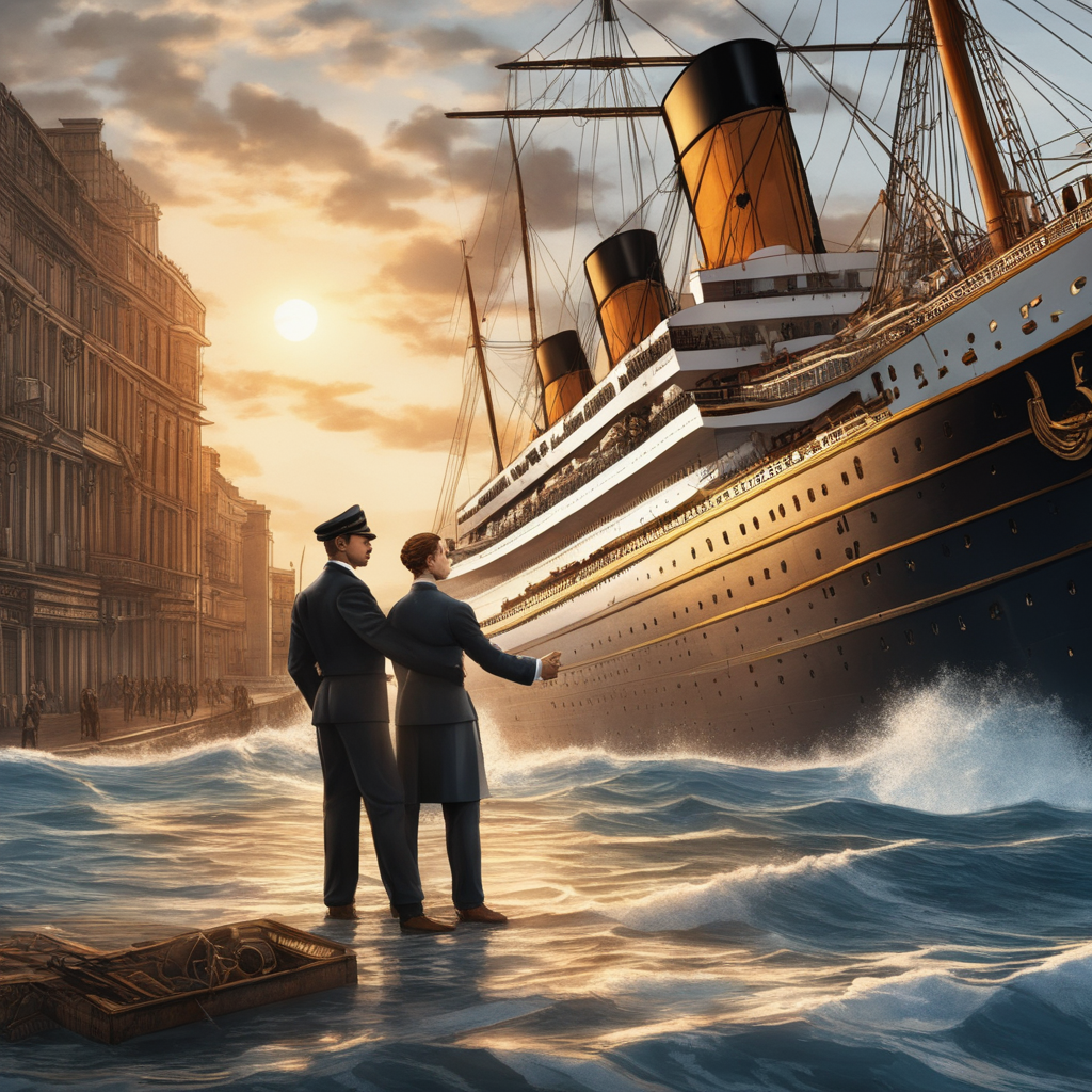 The owners of the titanic shaking hand making a deal by Chicken Joe ...