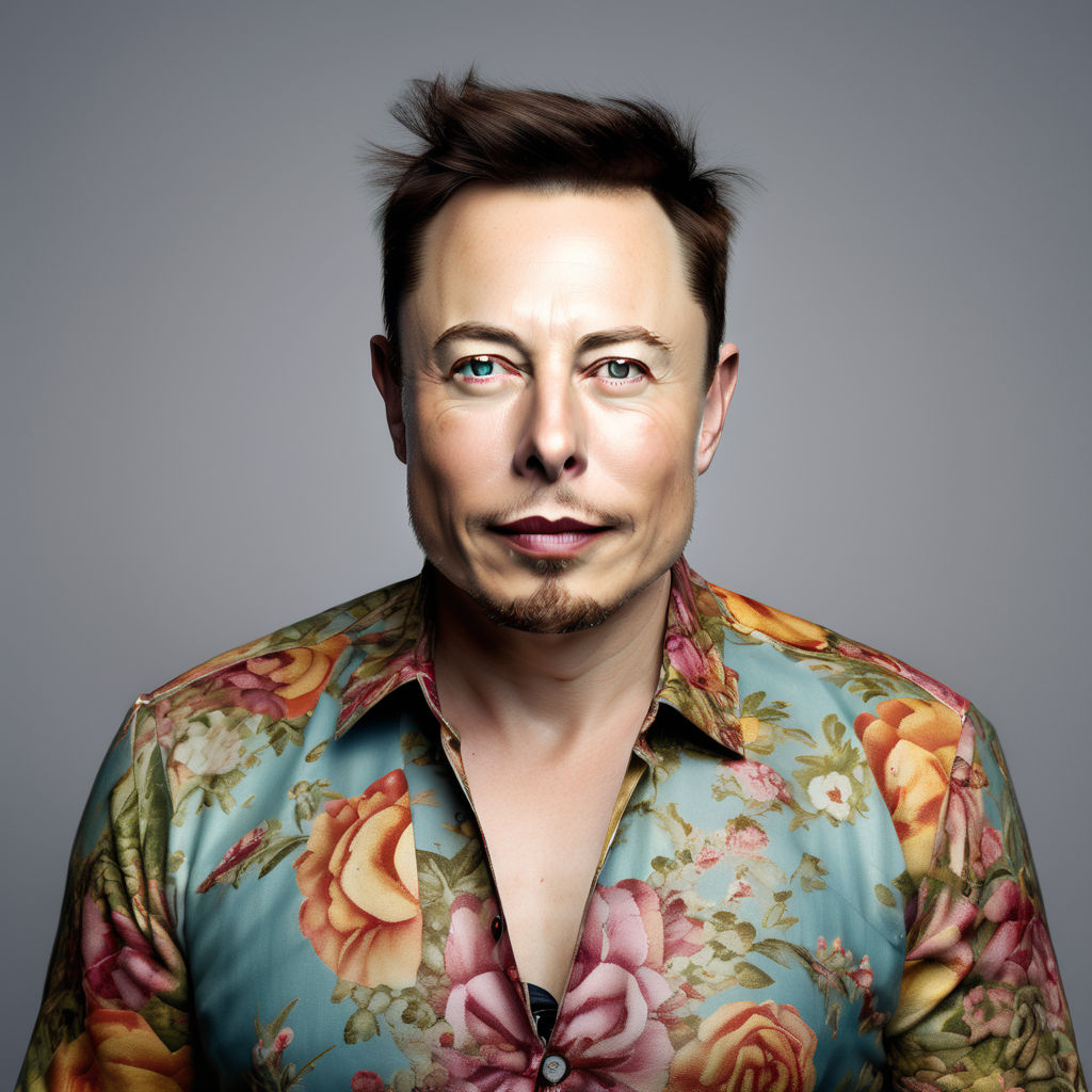 Make the photo of Elon Musk ugliest by vinita choubey - Playground