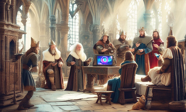 The Middle Ages with digital gadgets by Nike - Playground