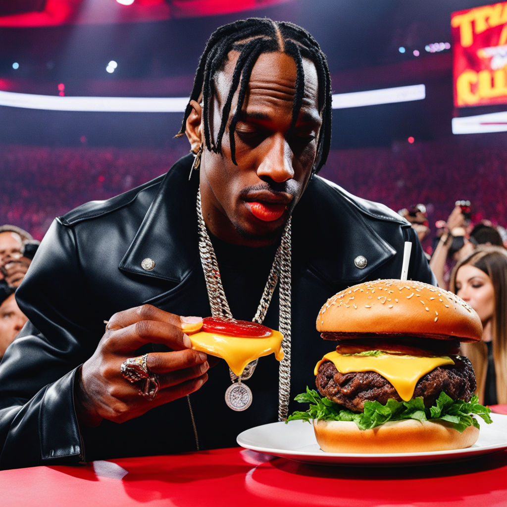 Travis scott burger by egg human - Playground