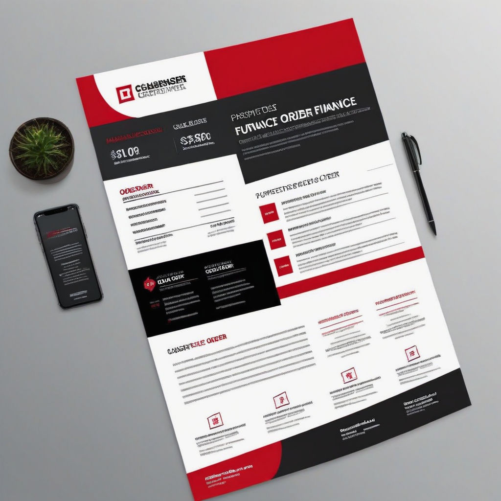 Create a sleek and professional poster for purchase order fi... by ...