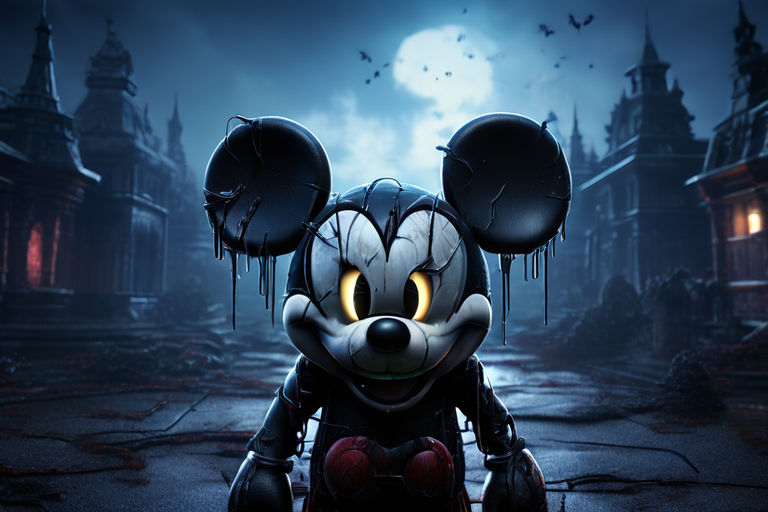 Creepy scary mickey mouse by Lars N - Playground