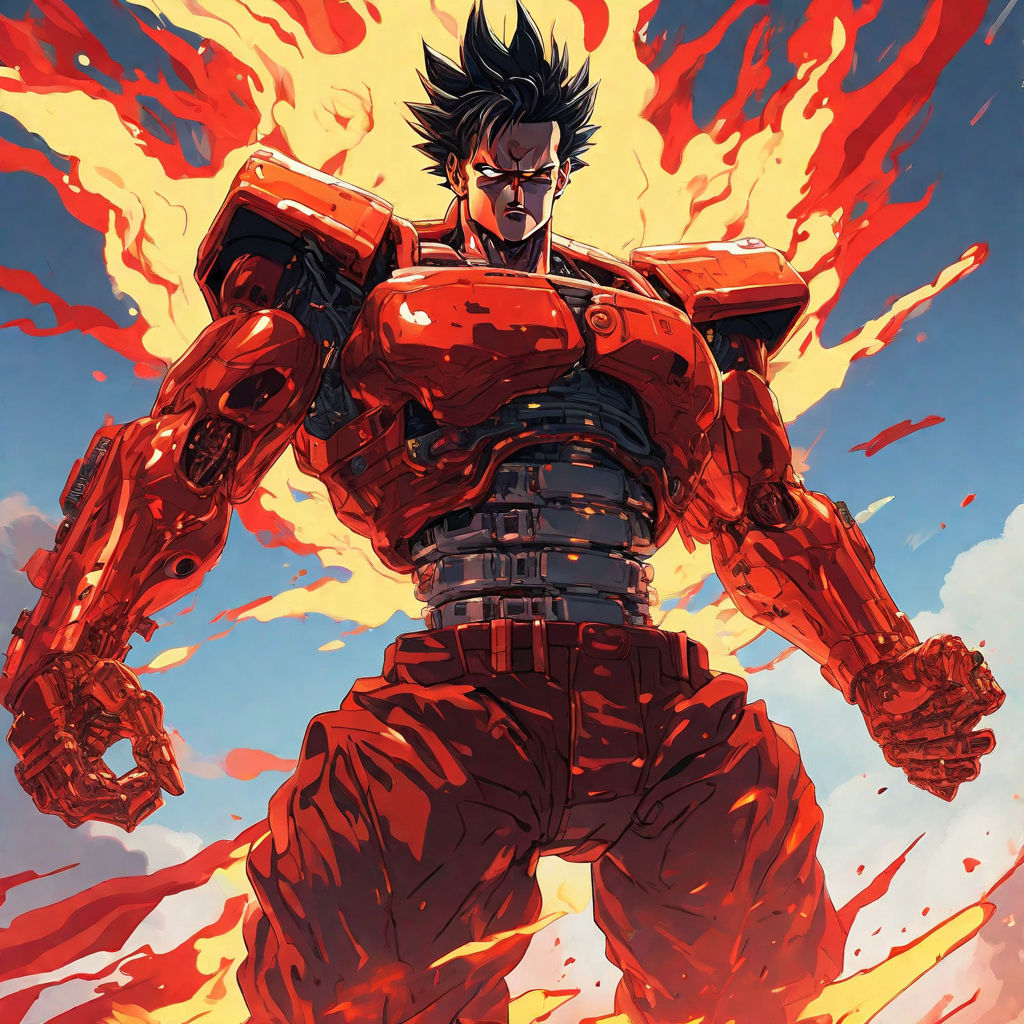 Terminator T-800 turned into Son Goku by Diego Suarez - Playground