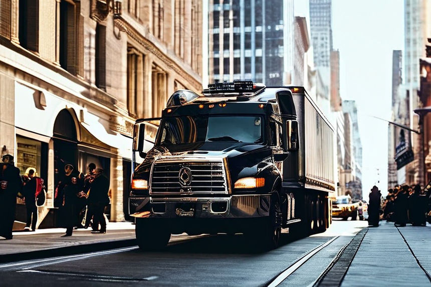 Oversized transport escort vehicle by Aleksandra Djuric - Playground