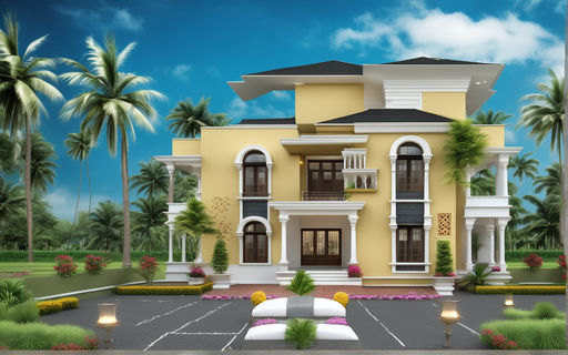 "Imagine and design a real-life modern Kerala traditional vi... by ...