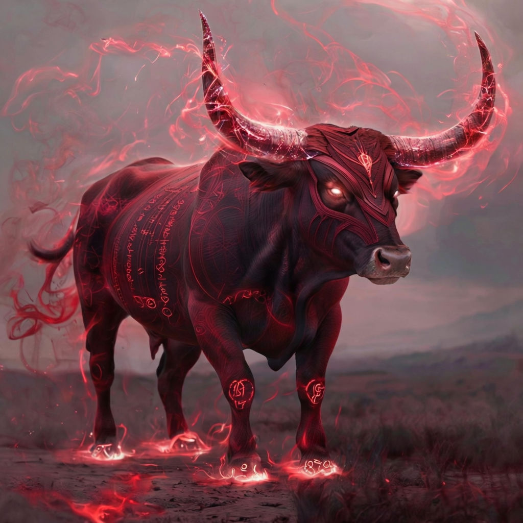 A fully transformed bull inspired by Scarlet Witch by KorkuSatırları ...