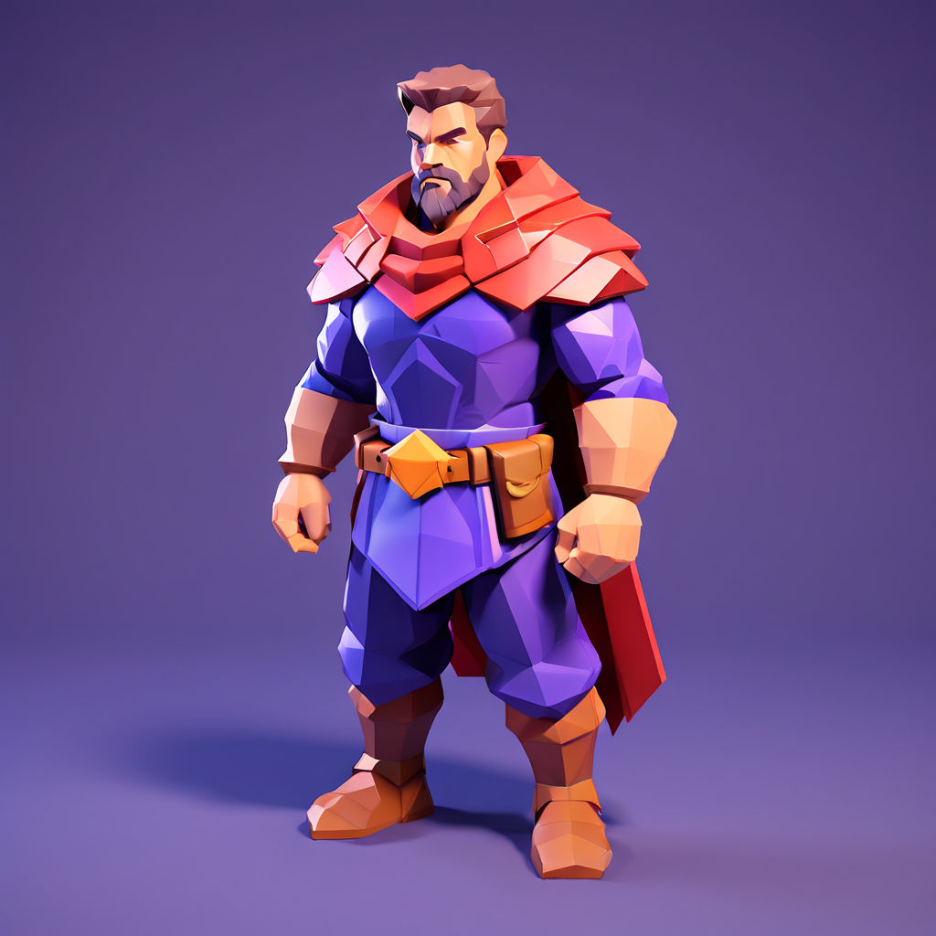 90s rpg low polygon 3d player model by MassMichael879 - Playground