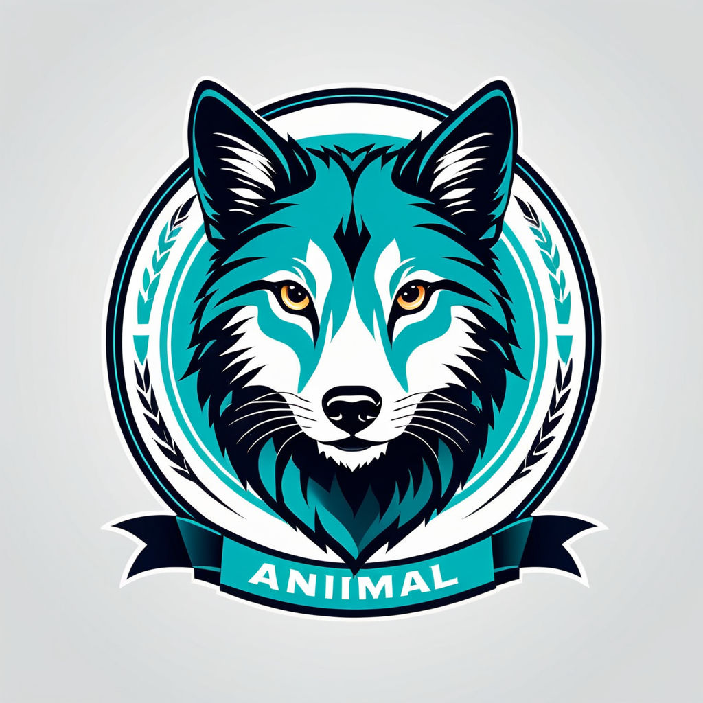 Animal logo vector with badge by Alya Mafaza - Playground
