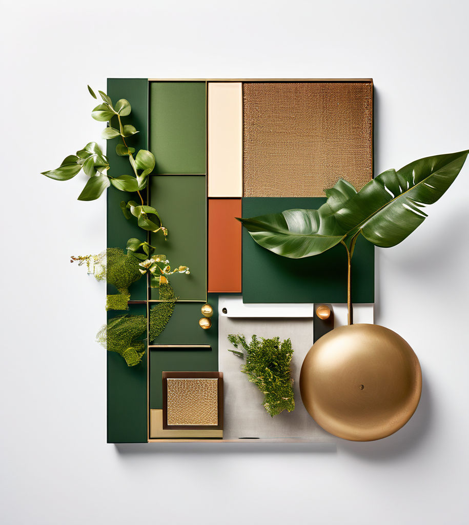 Material board featuring labeled compartments by Anjani Gupta - Playground