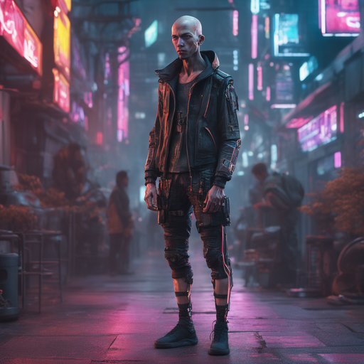 Full body view of very very thin by Robin Brown - Playground