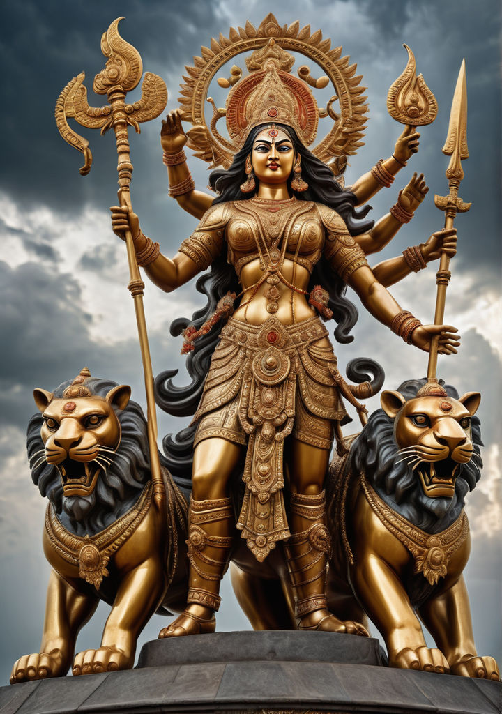 Warrior goddess Durga Maa by Srikanth Pasupuleti - Playground