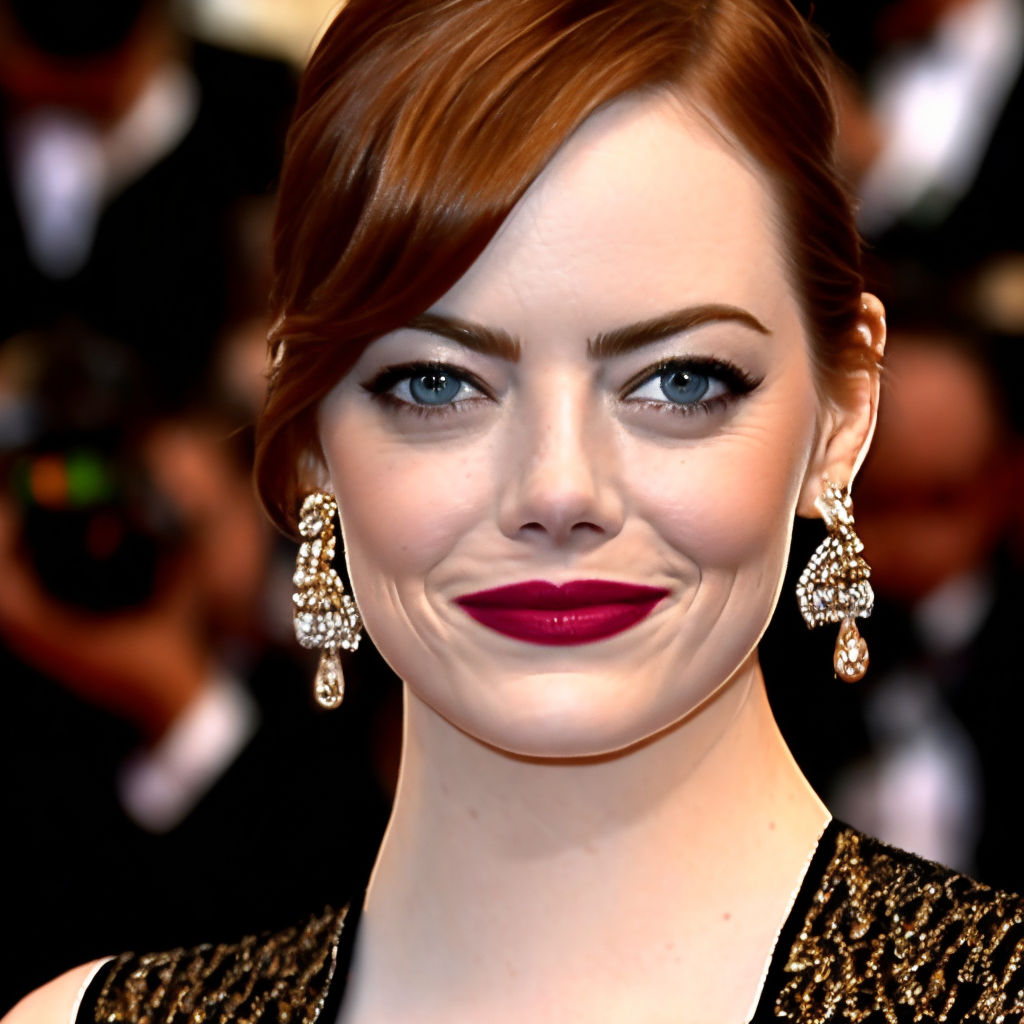 Emma Stone showing stomach and navel and belly button and mi... by Rp ...