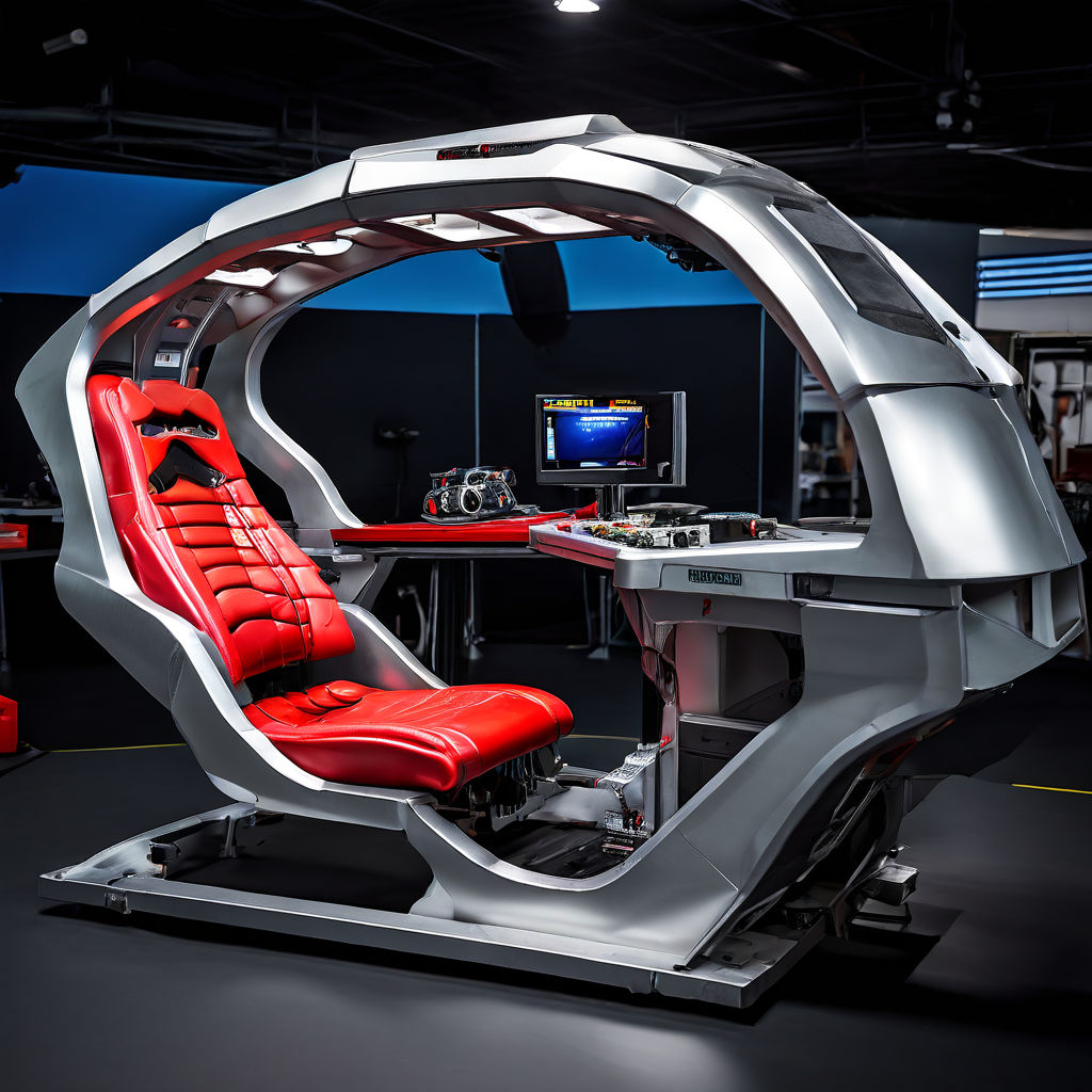 Racing simulator made from aluminum extrusions that looks li... by Joel ...