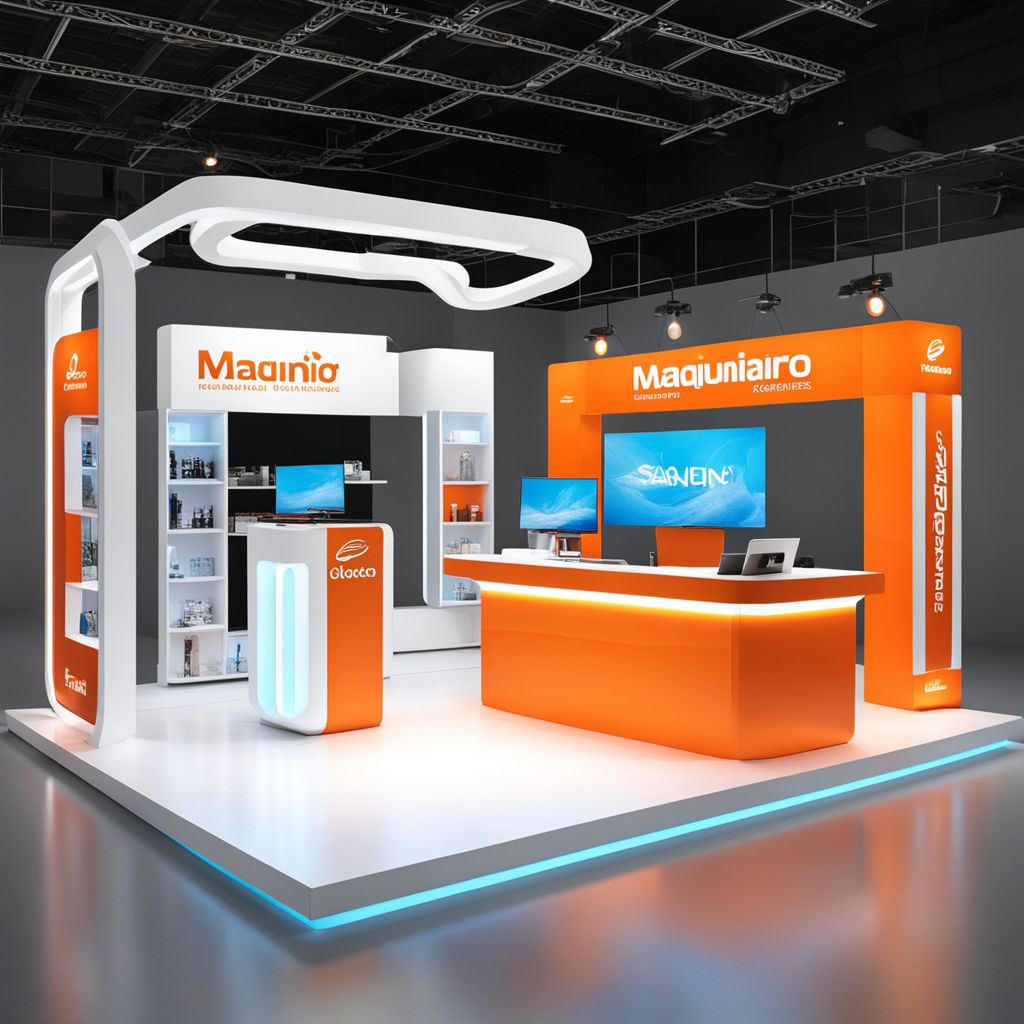 Realiza un render en modelo 3D de un stand publicitario con ... by Vic ...