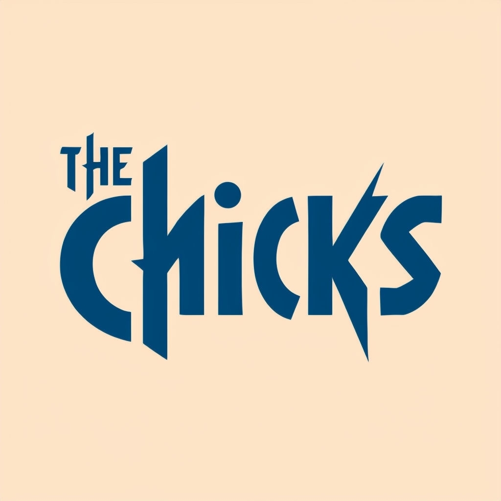Modern Typography Logo Design for The Chicks Brand - Playground