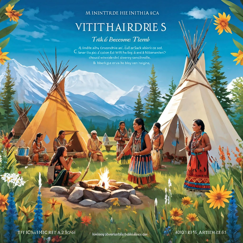 Invitation poster illustrating Indigenous culture celebratio... by ...