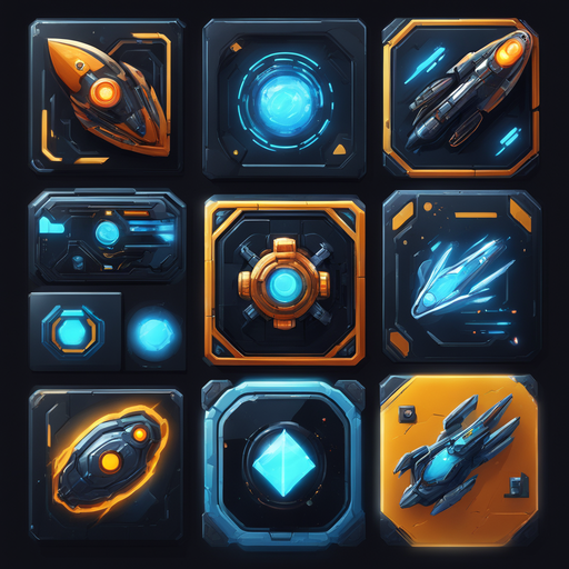 9 Sci-fi game powerup icon by Bombadyl - Playground