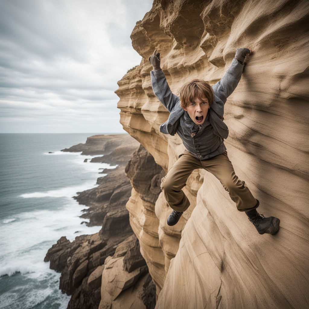 A young boy about 9 years old by the drop bears Channel - Playground