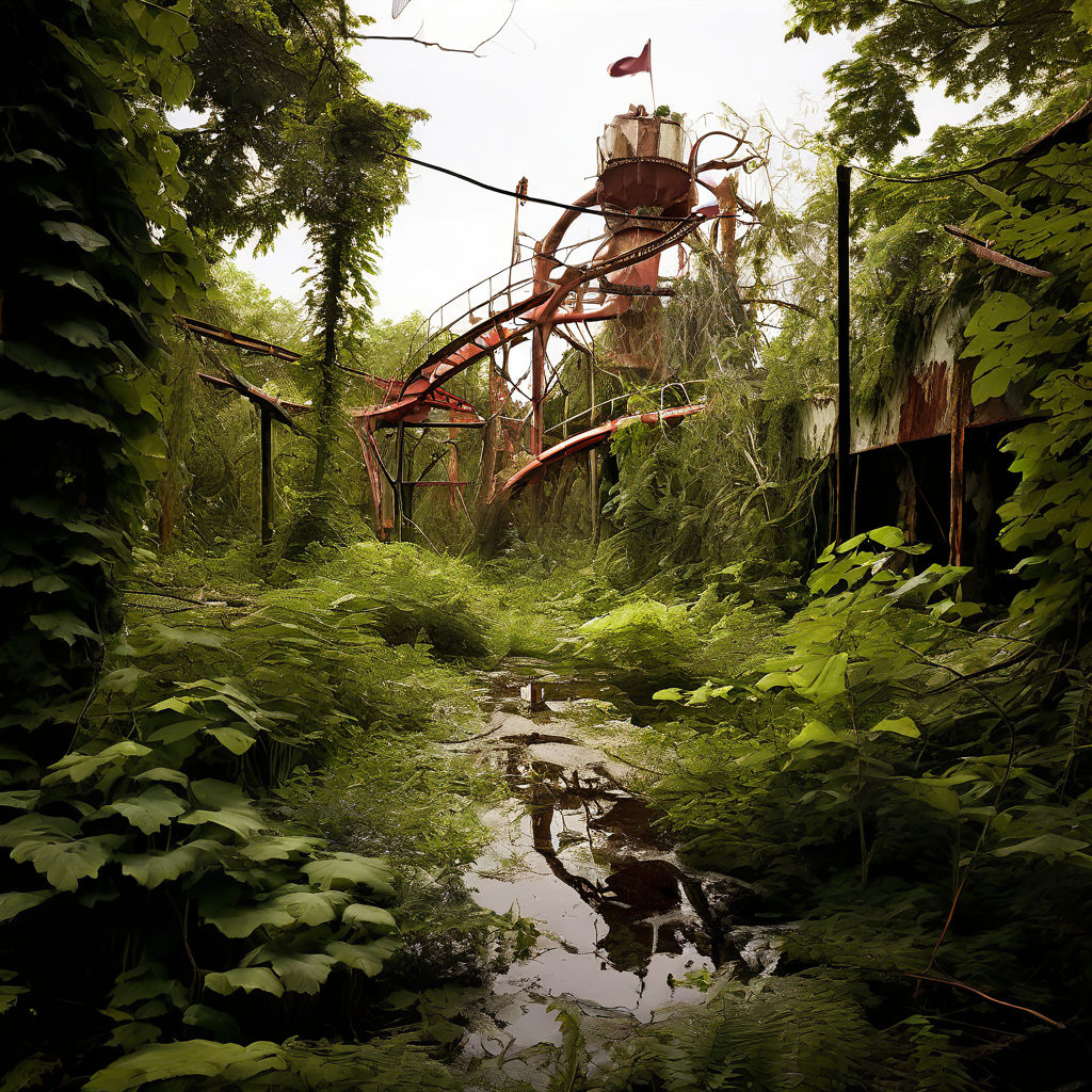 A cheap old overgrown theme park by Elias Wilson - Playground