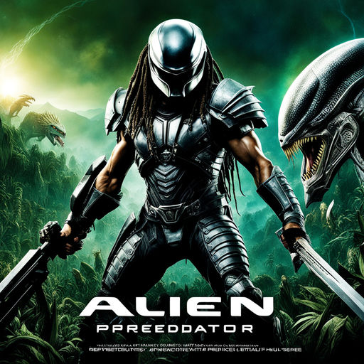 Alien Vs Predator Movie poster cover with HULU logo and cine... by ...