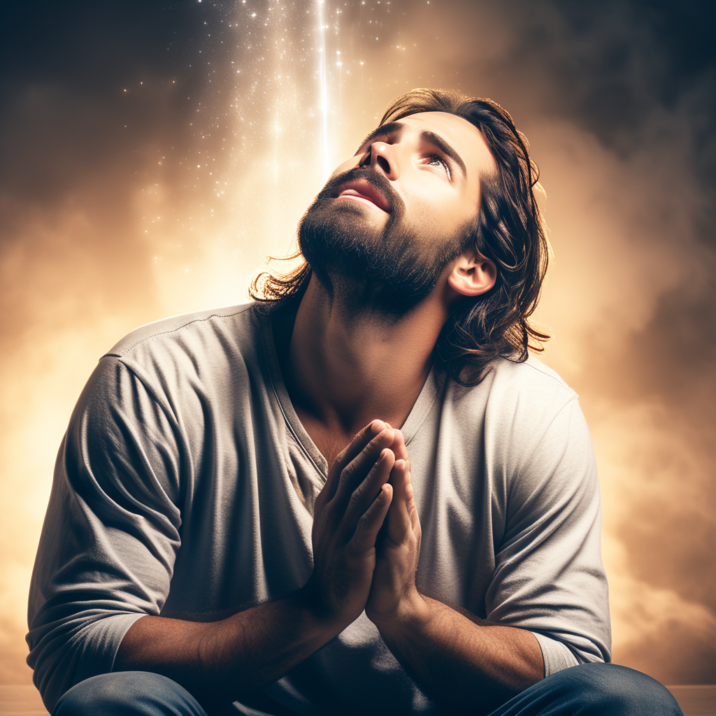 A humble man wearing jeans and a t-shirt by Chezz - Playground