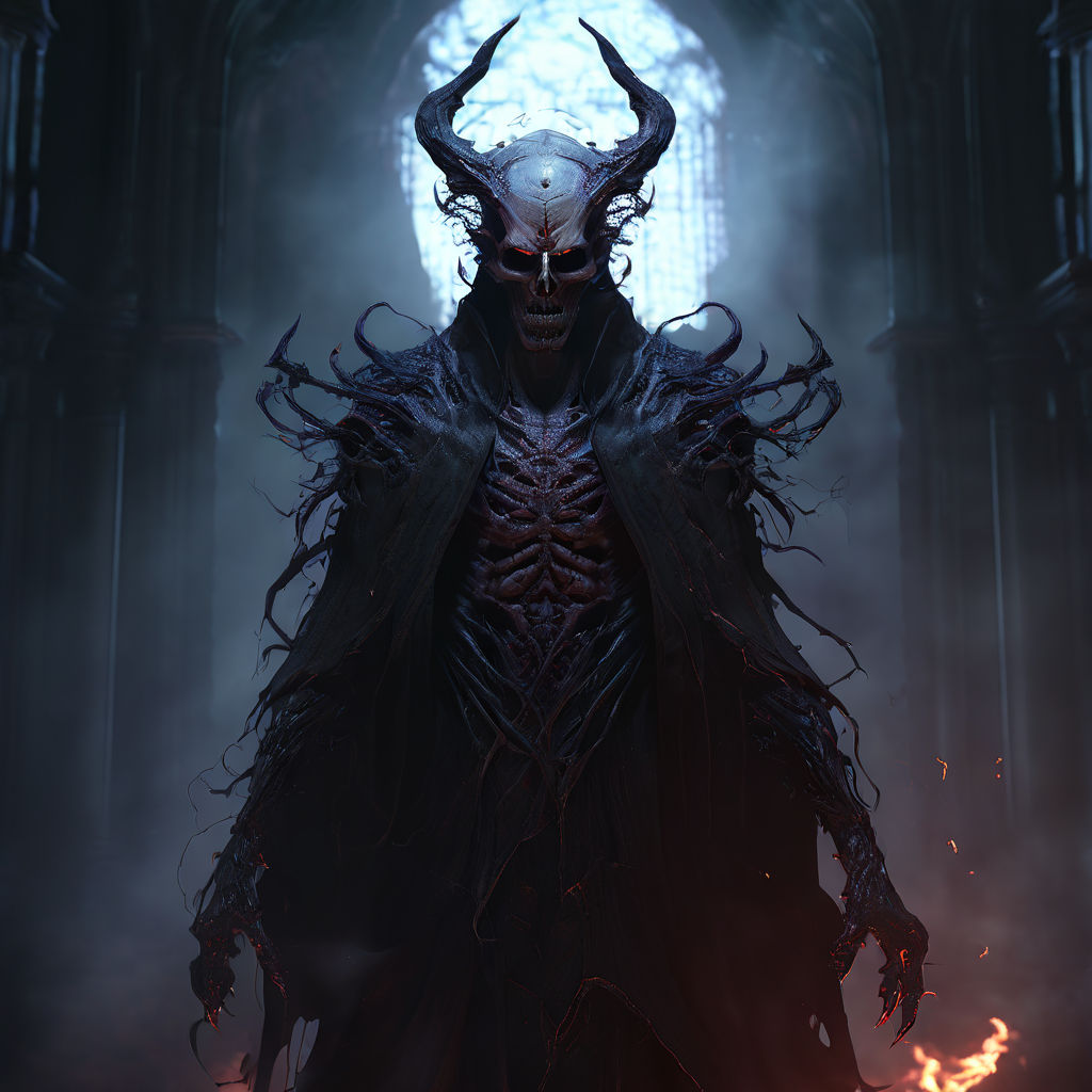 A demonic deity who represents evil by Riss - Playground