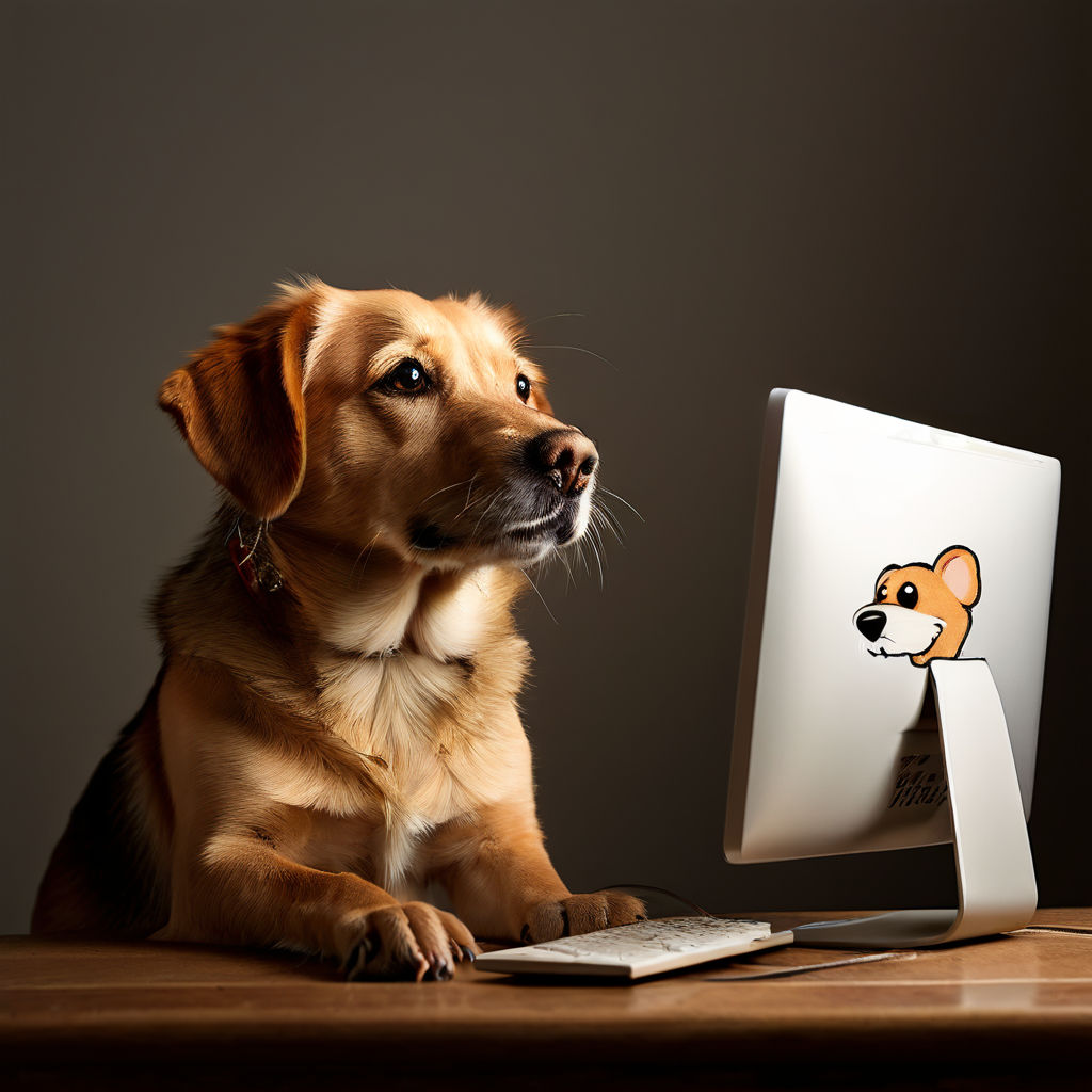A dog that acts with a mouse pointer. by Juliane Zieher - Playground