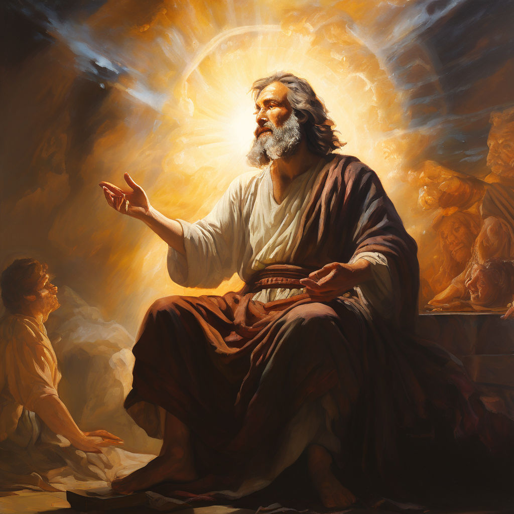 God speaking to Job with his enlightened body in the times o... by ...