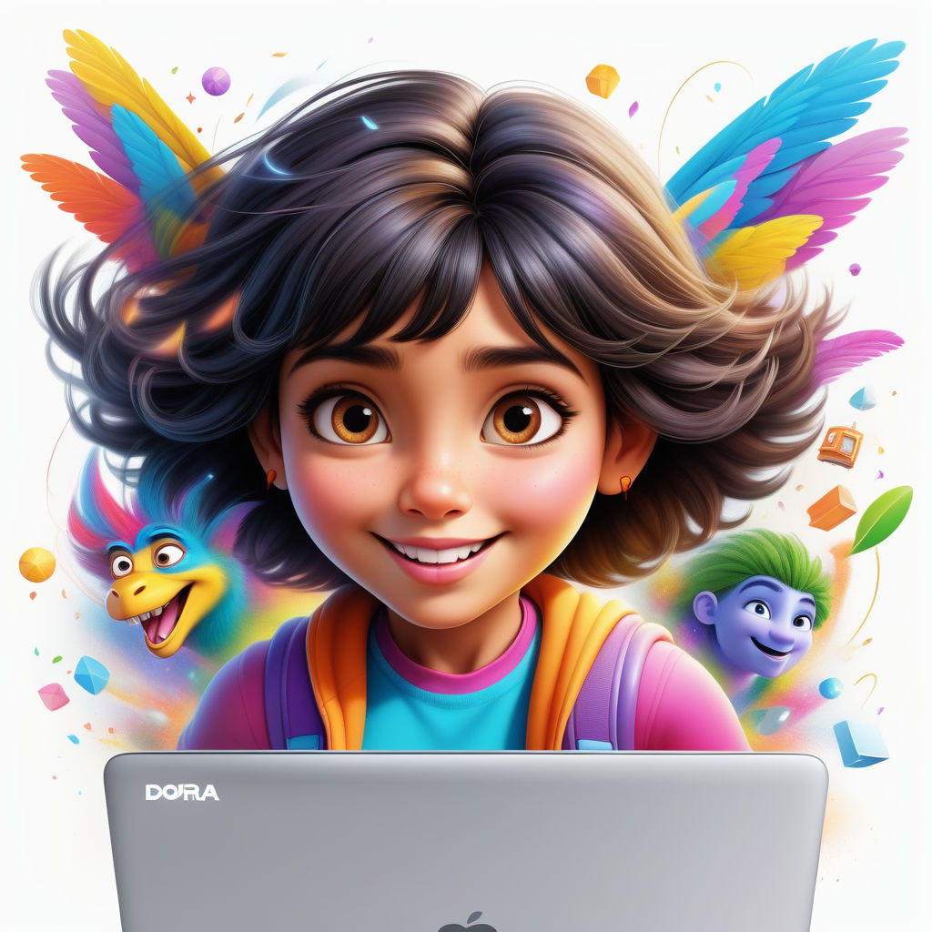 Face Dora the Explorer by `ALI ALAMER - Playground