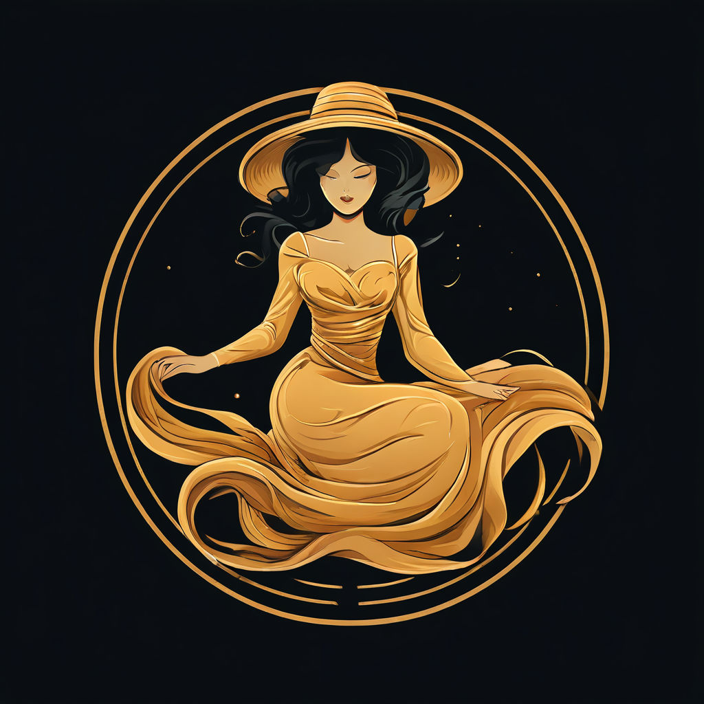 A heritage silk clothing company logo showcasing a golden cl... by Kens ...