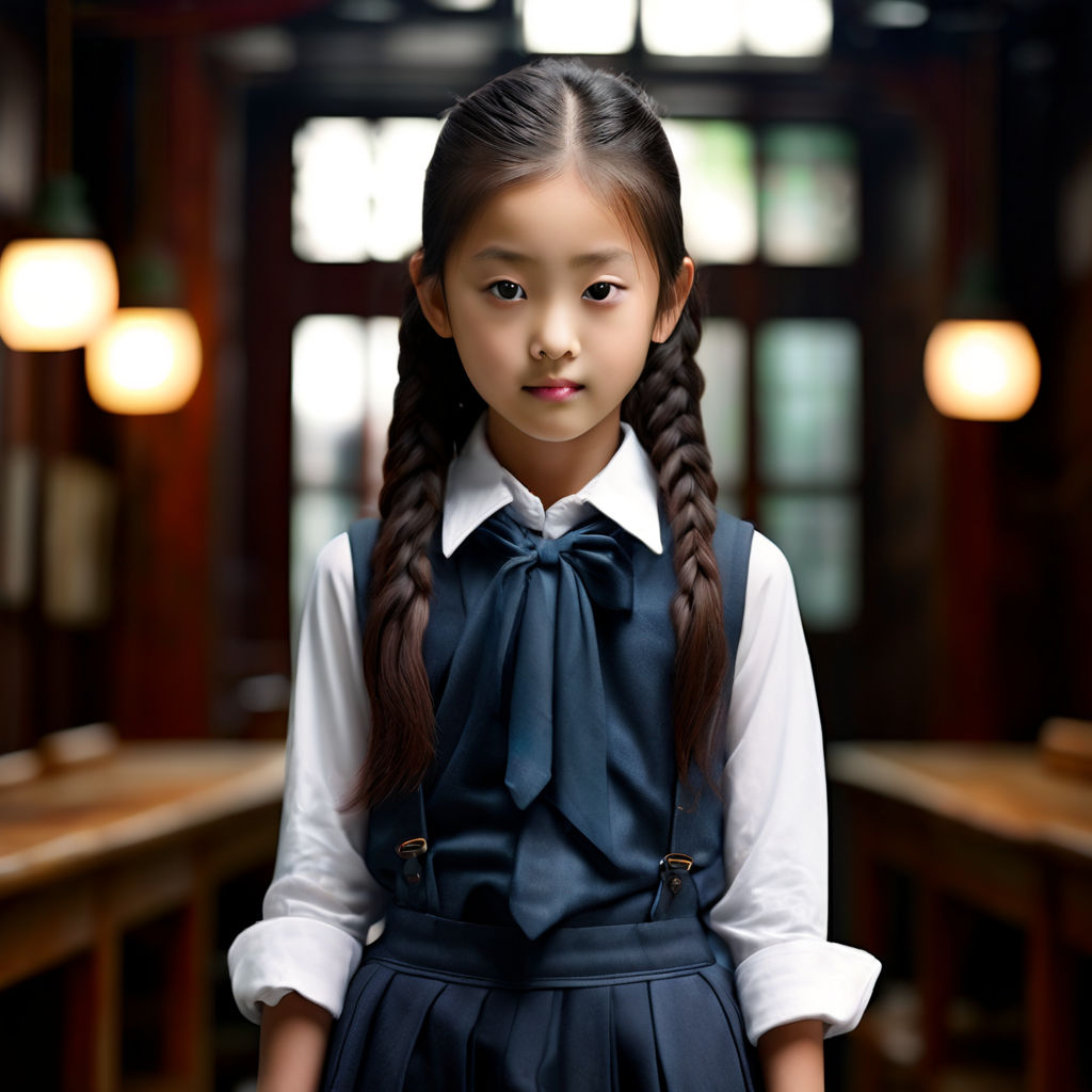 10 year old Chinese girl full body school girl by Hsusjs Susueue - Playground