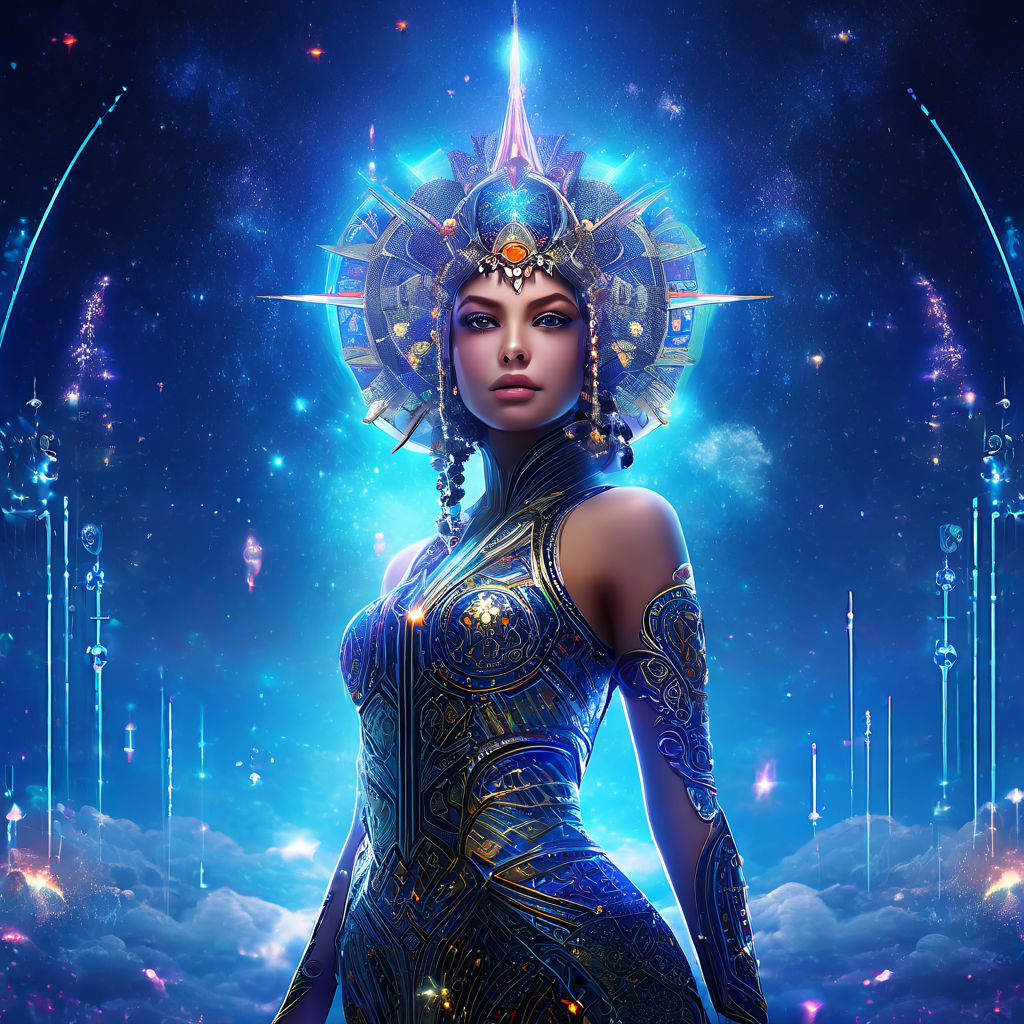 Futuristic space princess in Zuniart style by Captain Pike - Playground