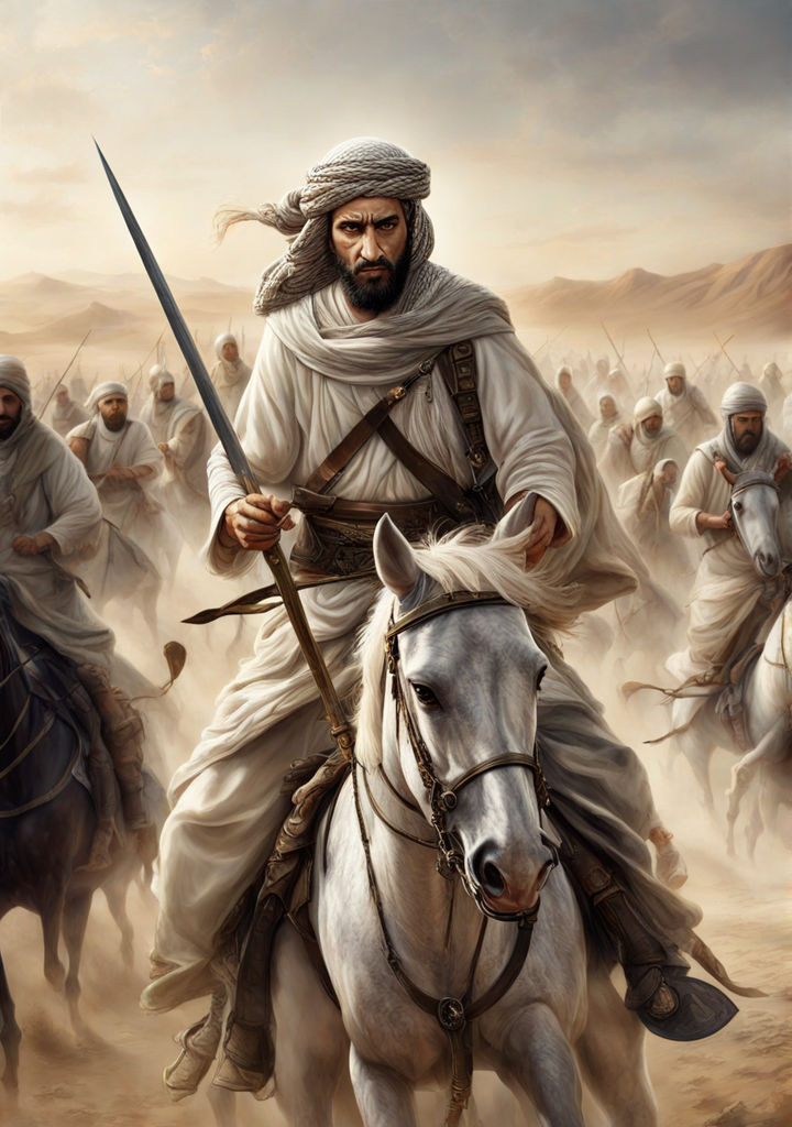 "Detailed depiction of Prophet Muhammad SAW in the middle of... by ...