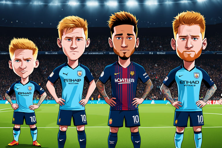 Cartoon footballers Messi by Дарья Шемякова - Playground