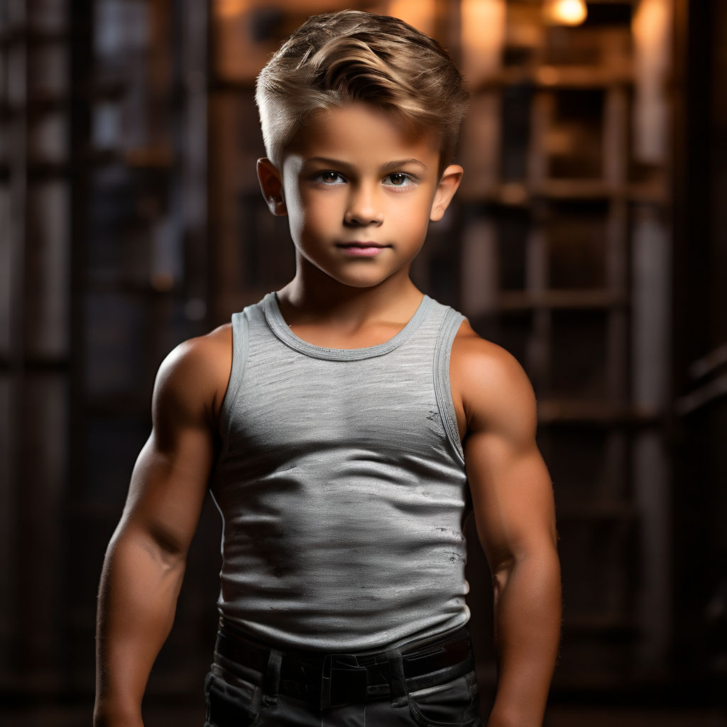 Lean muscular boy by Tom Schneider - Playground