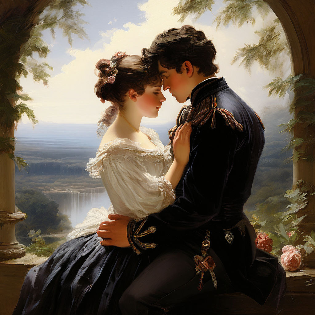 Imagen de 2 personas enamorada estilo romanticismo. Siglo X... by ...