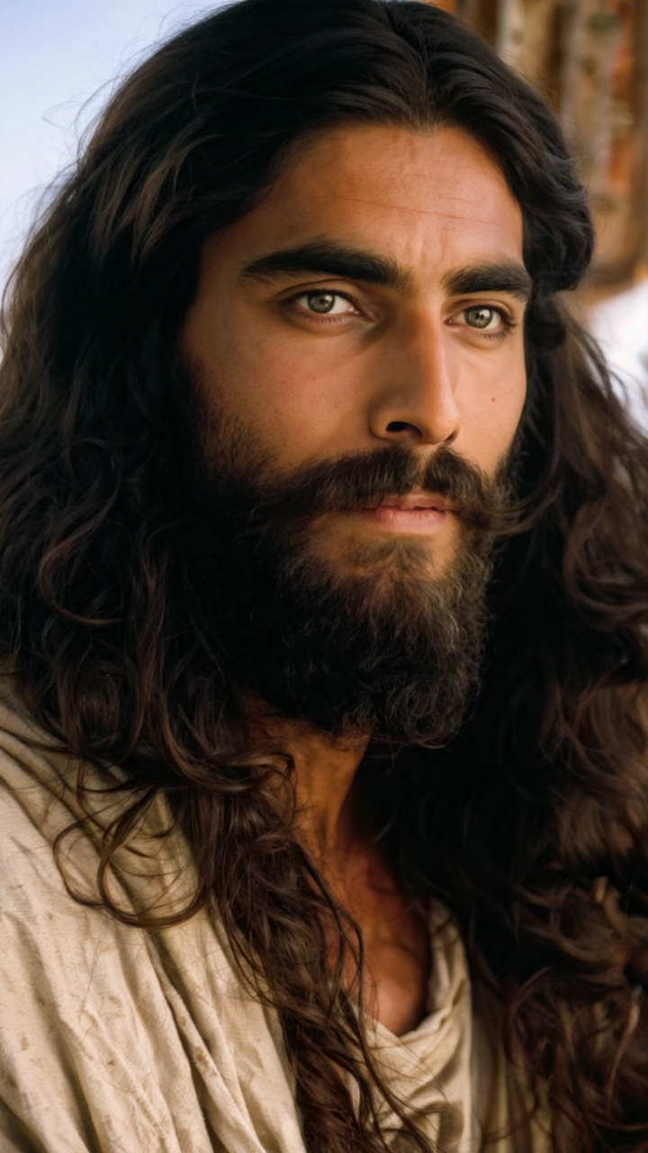 Long hair and beard: Jesus is commonly depicted with long ha... by JB ...