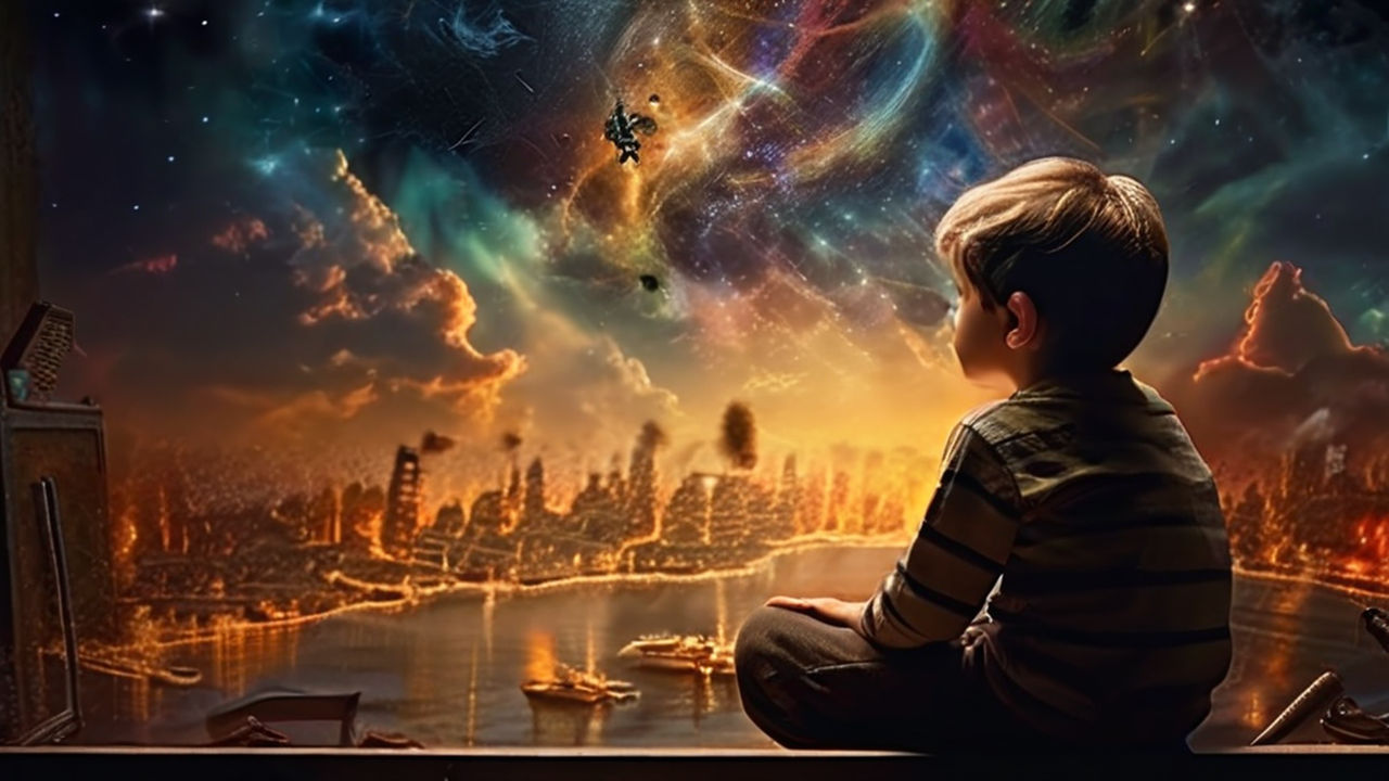 A boy imagining a world where creativity is crime by Arnav_ Gare ...