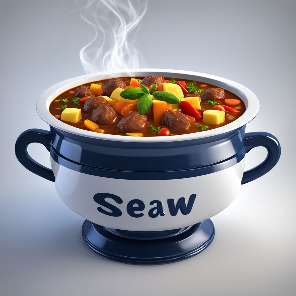 3D cartoon of a steaming delicious bowl of stew. by Rabbi Ari Shishler ...