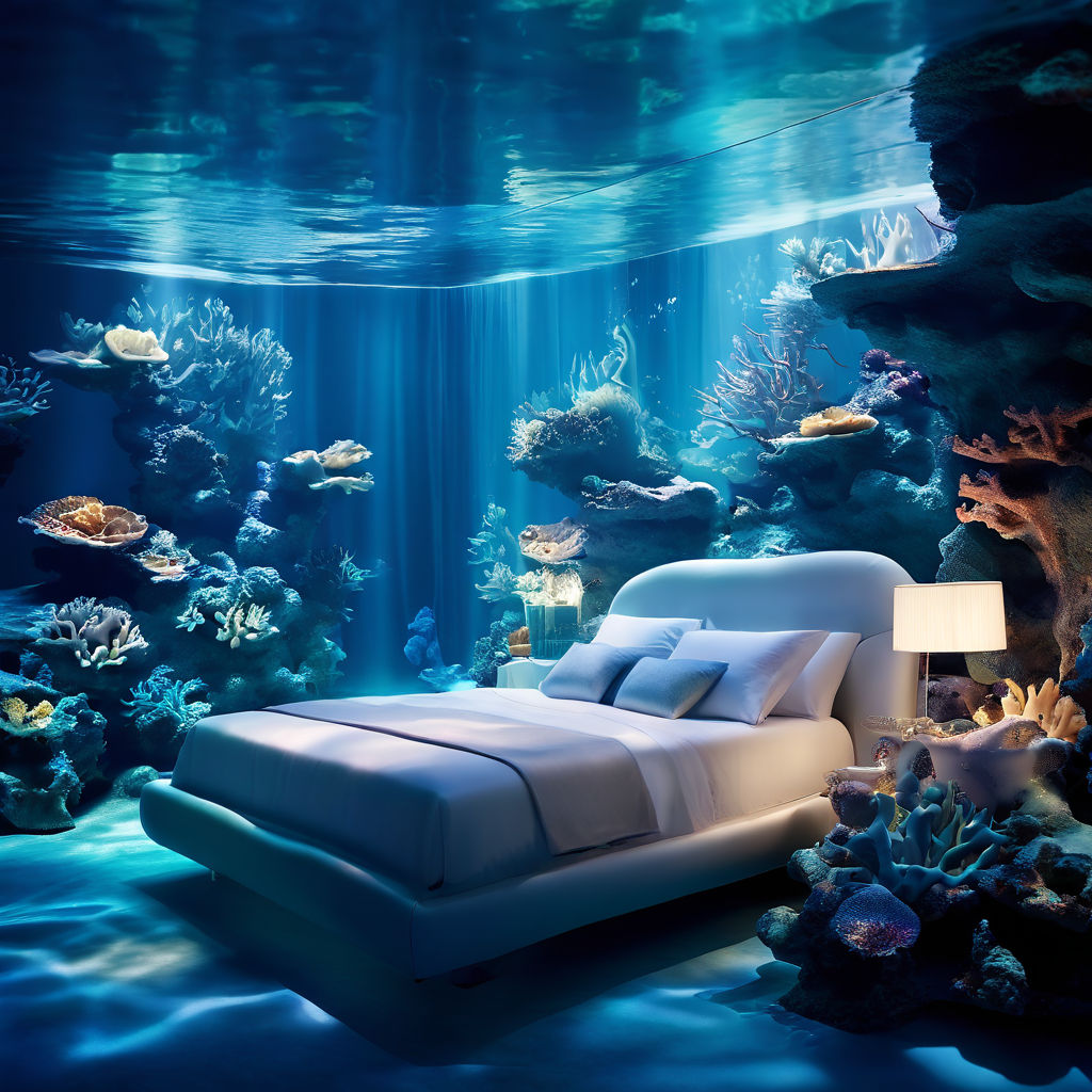 Roomcrafted with an underwater theme for interior design by Mario Kozuh ...