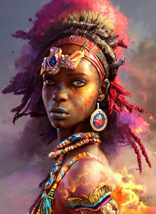 African tribal princess by Peter Read - Playground
