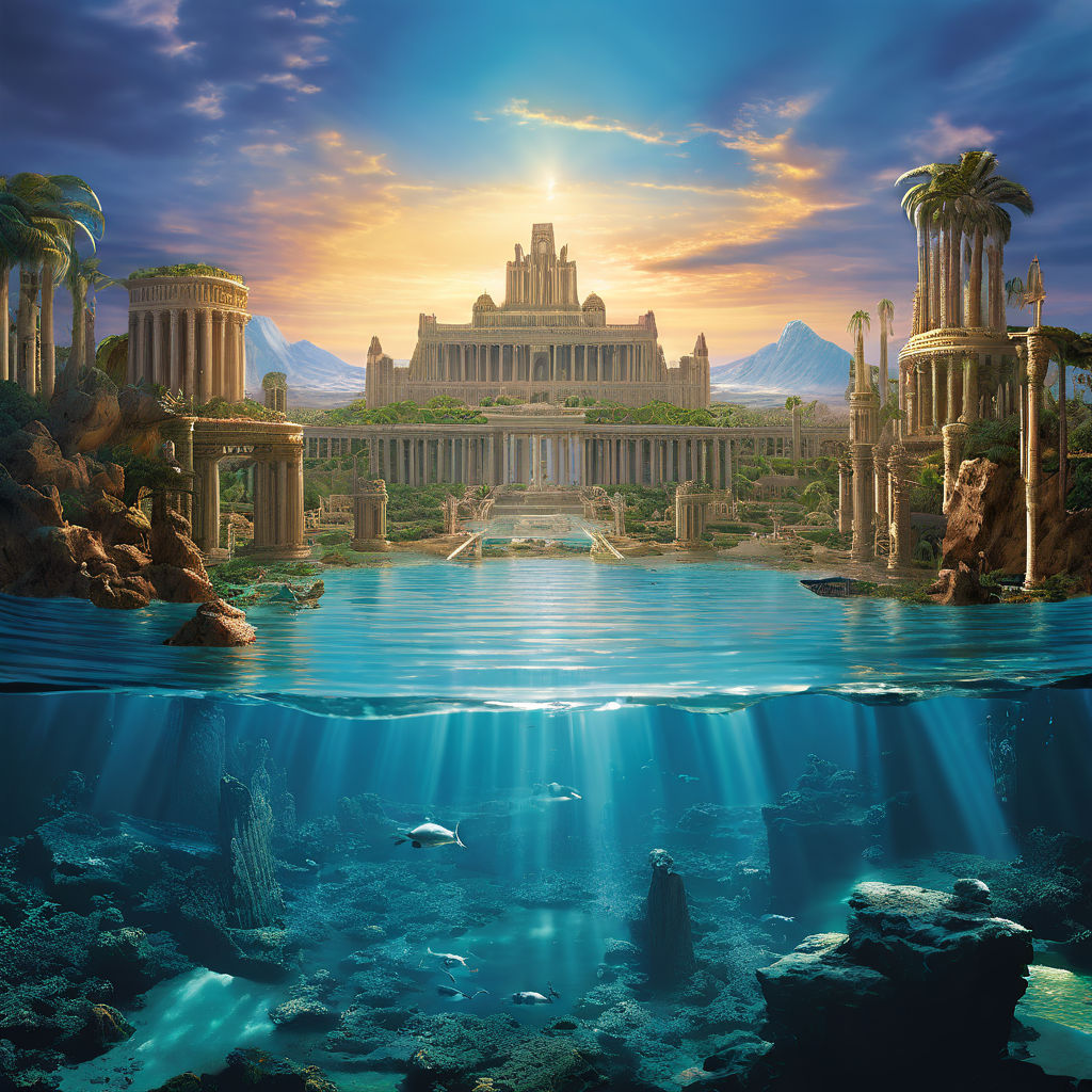 Create a visually stunning scene depicting the mythical city... by ALDZ ...