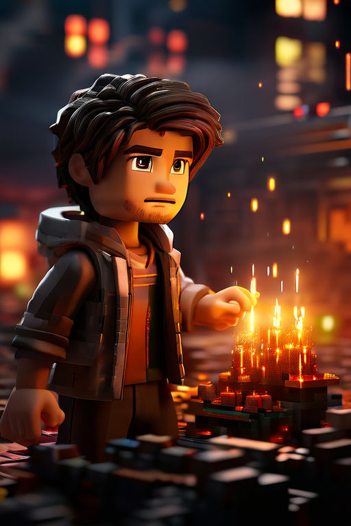 Minecraft character theme for birthday party invitation by Camille ...