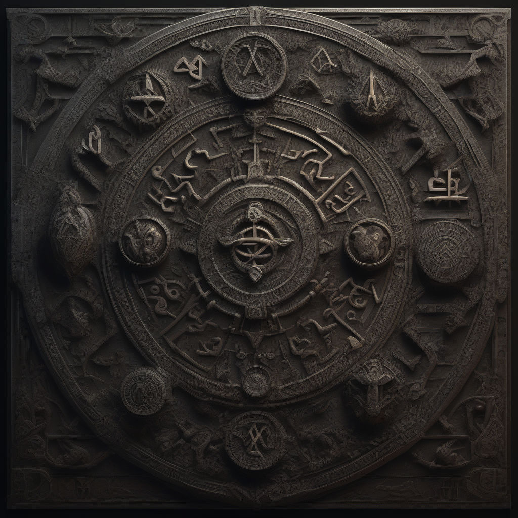 A page filled with an alphabet of demonic runic symbols. by Conner ...