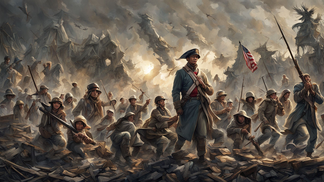 Remembering the Overlooked Patriots: Design a poignant scene... by El ...